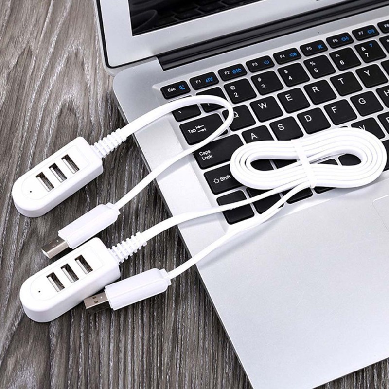 30cm / 120cm Long 3 Port USB Hub USB Extension Cable for Charging ...