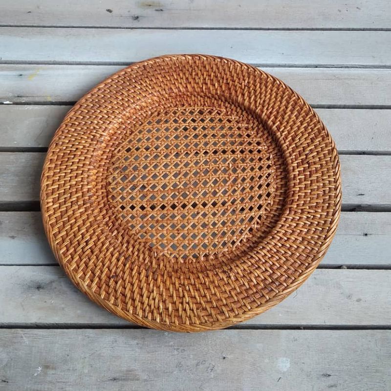 Cerancang Rattan coaster/mat (fishnet plate string) | Shopee Malaysia