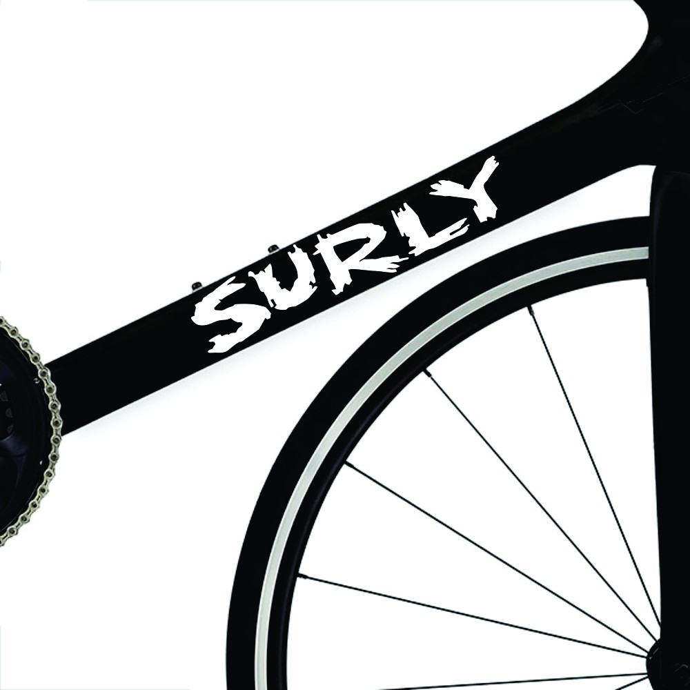 Surly Bike Pack Sticker - Bicycle Decal Sticker | Shopee Malaysia