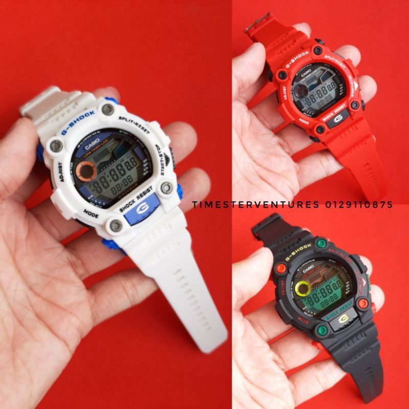 GShock G-7900A Mat Moto MatMoto Merah Putih Rasta High Quality Men ...