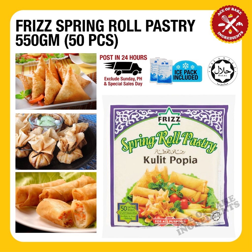 Frizz Spring Roll Pastry (50 Sheets) | Shopee Malaysia