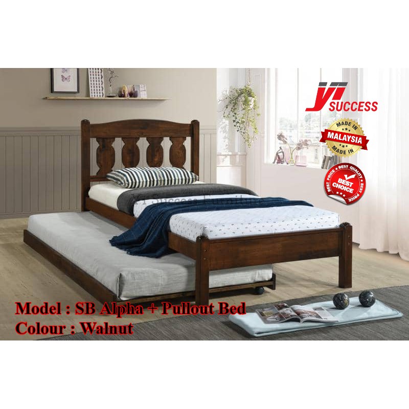 Yi Success Alpha Wooden Single Bed Frame / Quality Single Bed / Katil ...