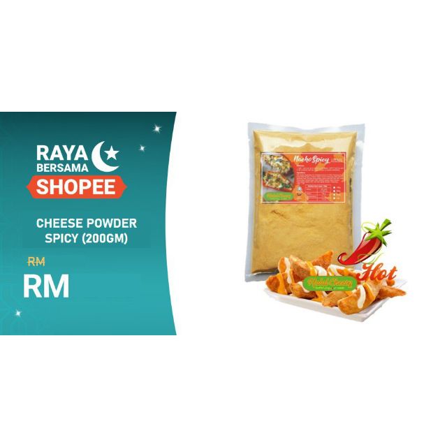 🔥Cheese Powder Spicy Halal Cheesy 200gram🔥 | Shopee Malaysia