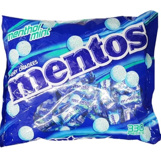 330 Pcs Mentos Menthol Mint Chewy Dragees HALAL (LOCAL READY STOCKS ...