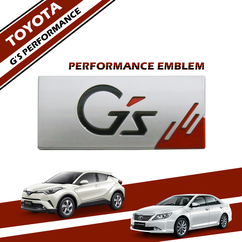 1PC Toyota G's Performance Emblem Car Decoration Interior Exterior Side ...