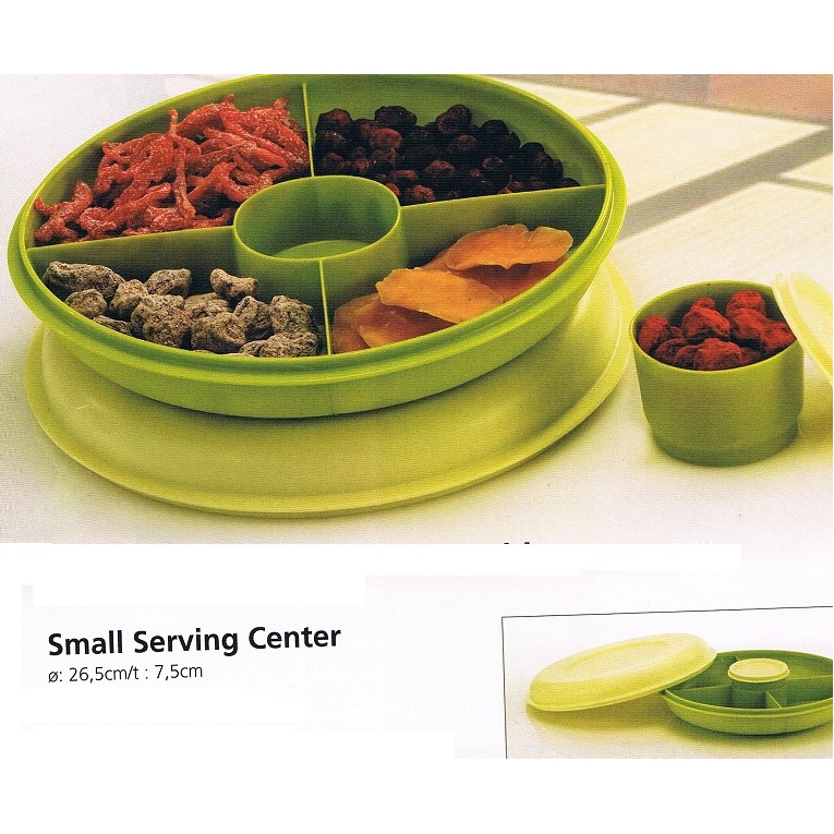 HIJAU Tupperware small serving center light green - serving container ...