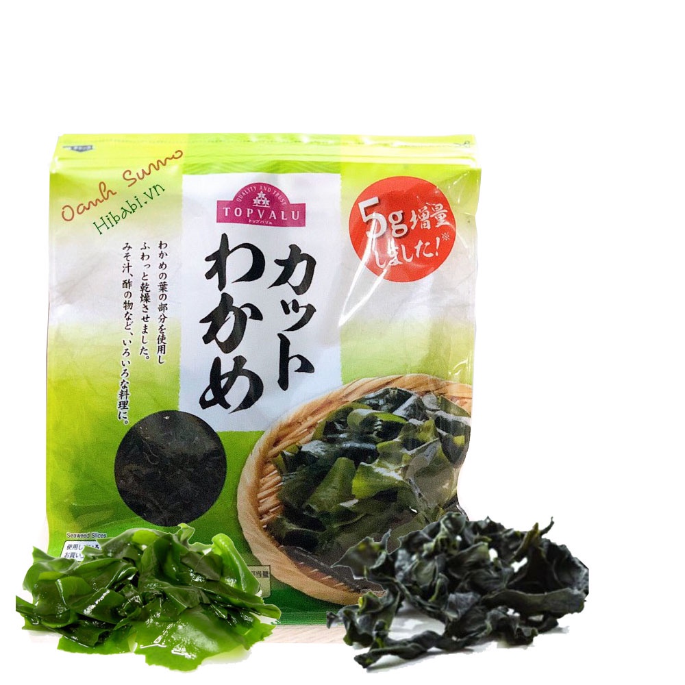 Topvalu Japanese dried wakame seaweed, pre-cut 50G package [date 2023 ...