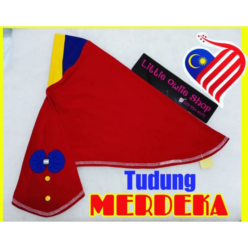 Tudung Merdeka Awning Biru Kuning #merdeka | Shopee Malaysia