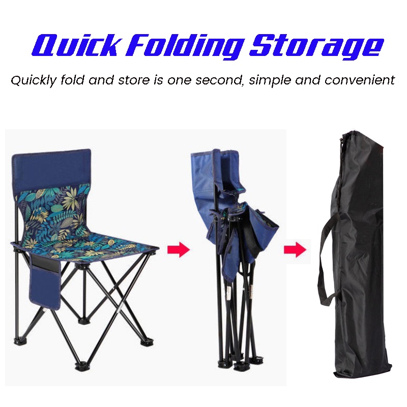 JDEX Foldable Camping Chair Travel Folding Chair Beach Hiking Picnic ...