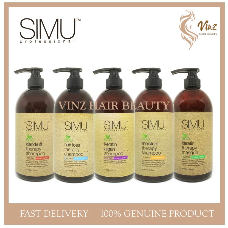 SIMU Eco SLS FREE Dandruff / Hair Loss / Keratin Argan / Moisture ...
