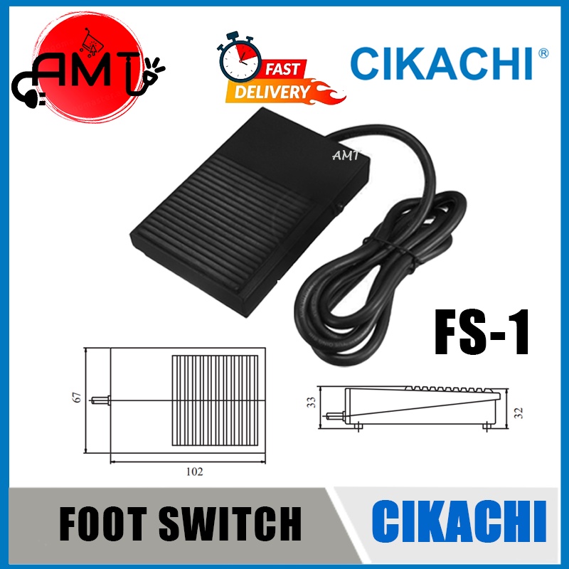 CIKACHI FS-1 FOOT SWITCH 5A 250VAC | Shopee Malaysia