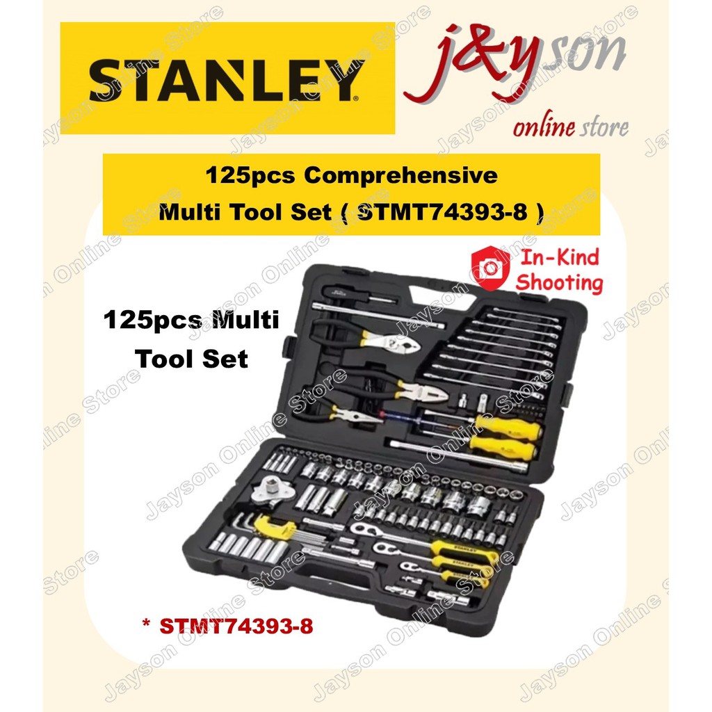STANLEY Original STMT74393 125-piece 1/4",3/8" & 1/2" Comprehensive ...