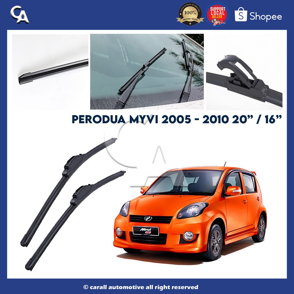 Perodua Myvi Old Car Front Windscreen Rubber Soft Wiper Size 20" / 16 ...