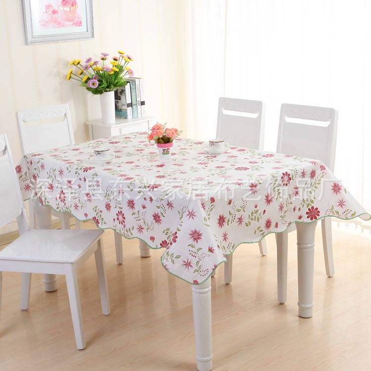 Waterproof Rectangle Shape Dining Table Cloth | Alas Meja Makan Kalis ...