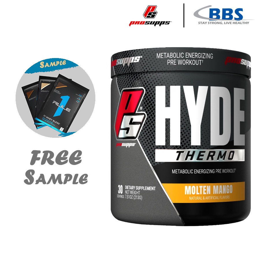 Prosupps Hyde Thermo (30 Servings) - Pre Workout, Weight Loss, Fat ...
