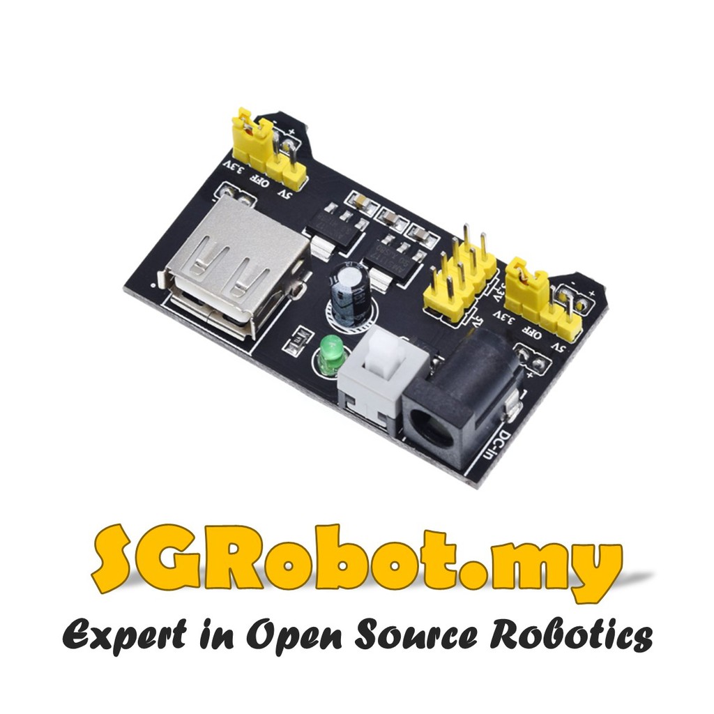 Arduino 5V 3.3V MB102 Breadboard Power Supply Adapter Shield Module ...