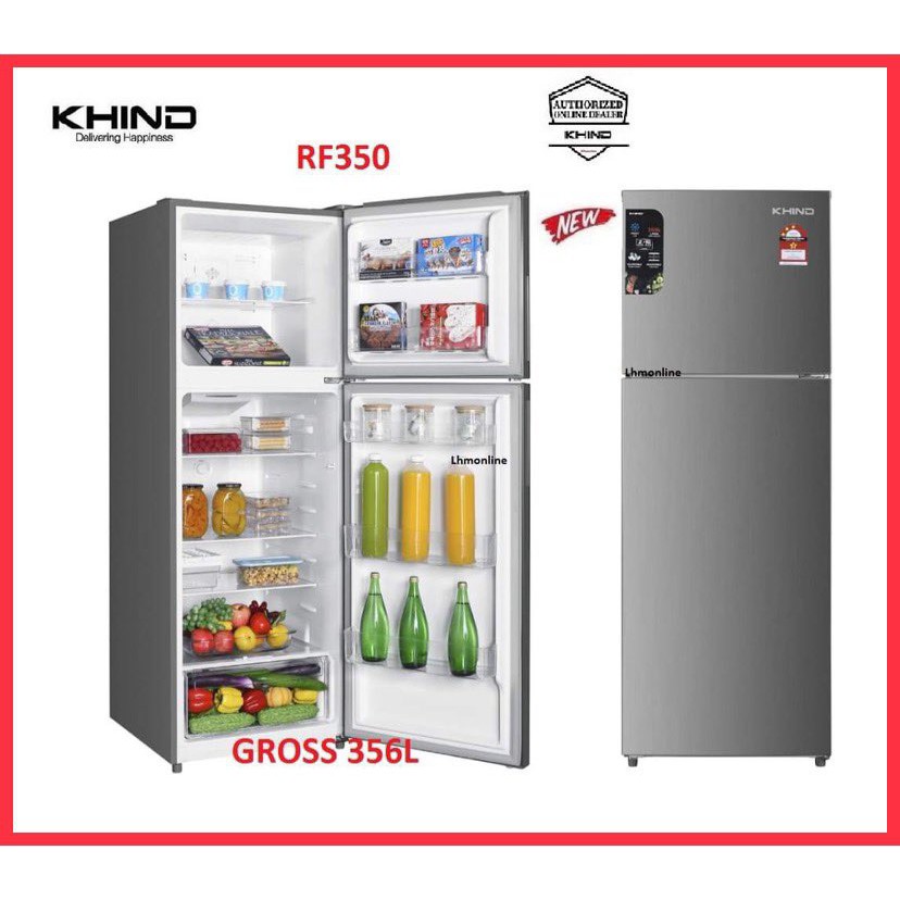 KHIND FRIDGE RF350 RF270 RF205 216L 269L 356L REFRIDGERATOR PETI AIS ...