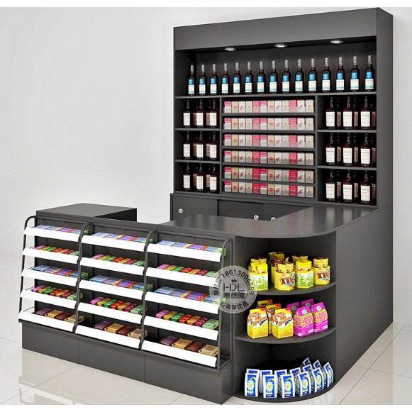 Artanis Retail Display Shelving Store Designs Cashier Counter Table ...