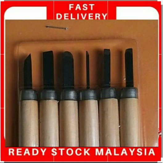 💥 READY STOCK MURAH ! 💥 6 pcs Pisau Ukiran Kayu Kraf Tangan / 6pcs Hand ...