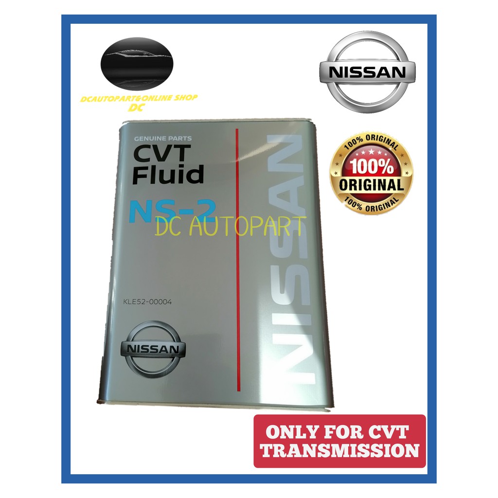 100% ORIGINAL NISSAN AUTO FLUID CVT NS-2 NS2 GEAR BOX OIL 4 LITER 4L ...