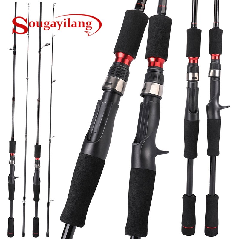 Sougayilang Fishing Rod Casting/Spinning Fishing Rod 1.8/2.1m Portable Fishing Rod M Power For ...
