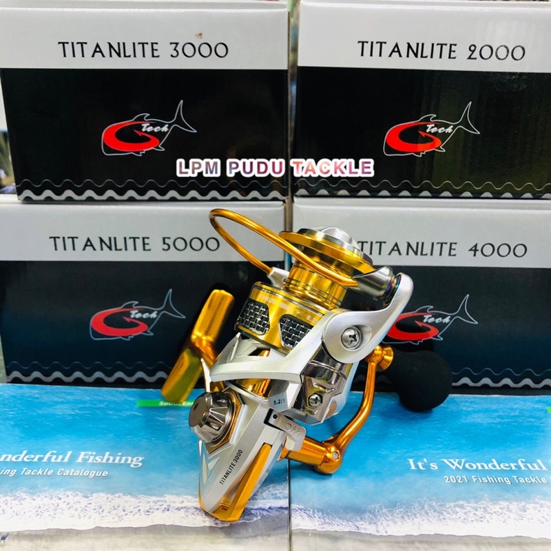 G-TECH 2022 TITANLITE 2000 3000 4000 5000 SPINNING REEL | Shopee Malaysia