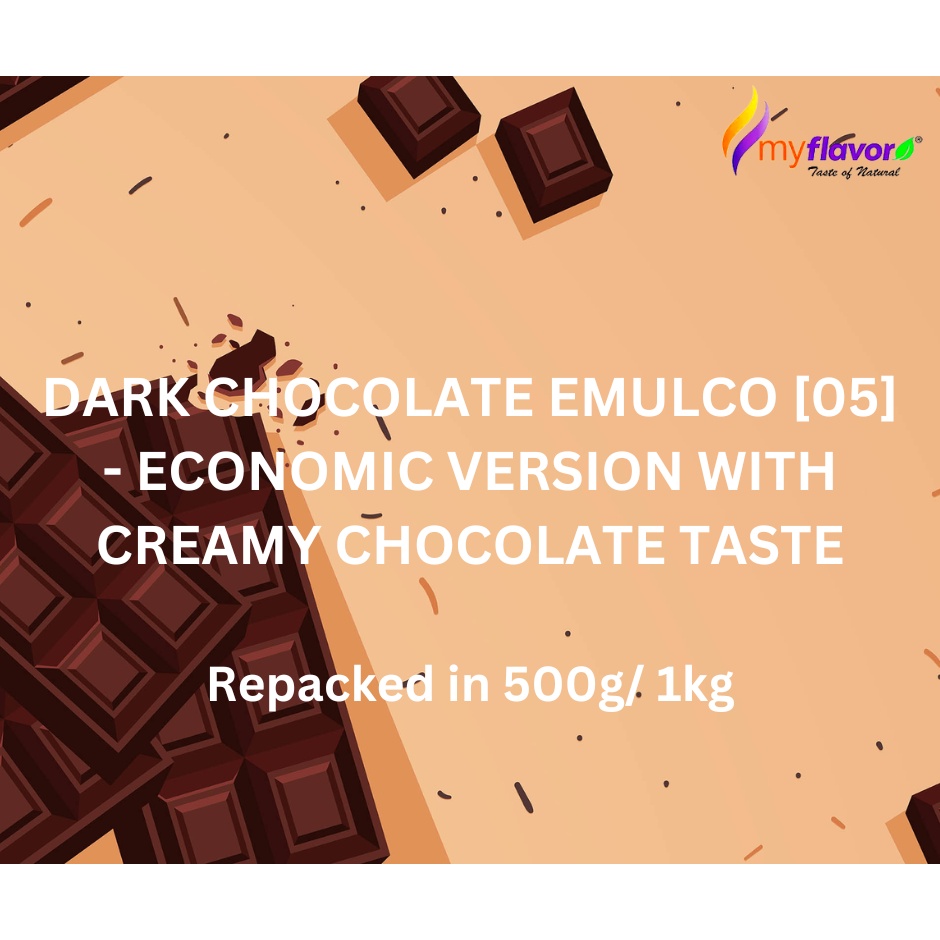 MYFLAVOR DARK CHOCOLATE EMULCO / CHOCOLATE PASTE 500G & 1KG | Shopee ...