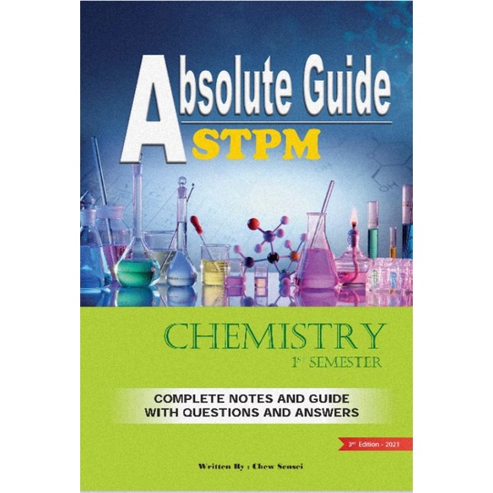 MODULE STPM CHEMISTRY SEM 1 : 3rd EDITION (2021) | Shopee Malaysia
