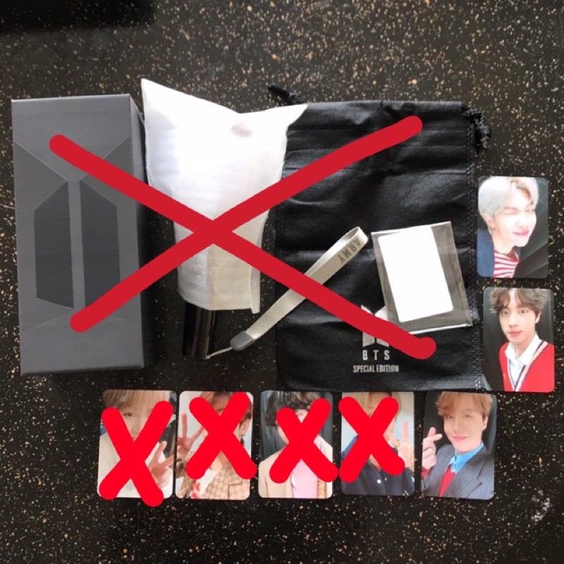 Sharing Official Photocard Lightstick Bts Army Bomb Rm Jin Suga Jhope Jimin Taehyung V Jungkook ...
