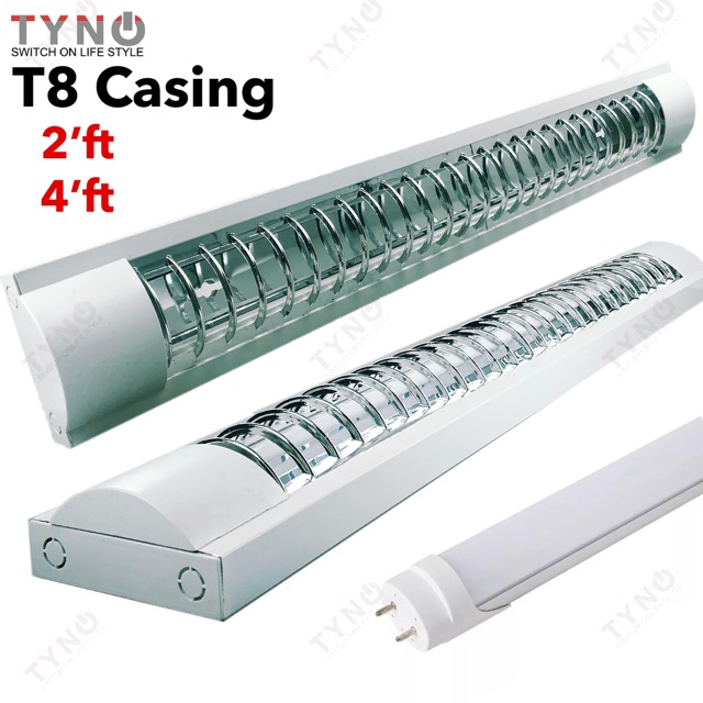 T8 casing single circuit 2’ft 4’ft | Shopee Malaysia