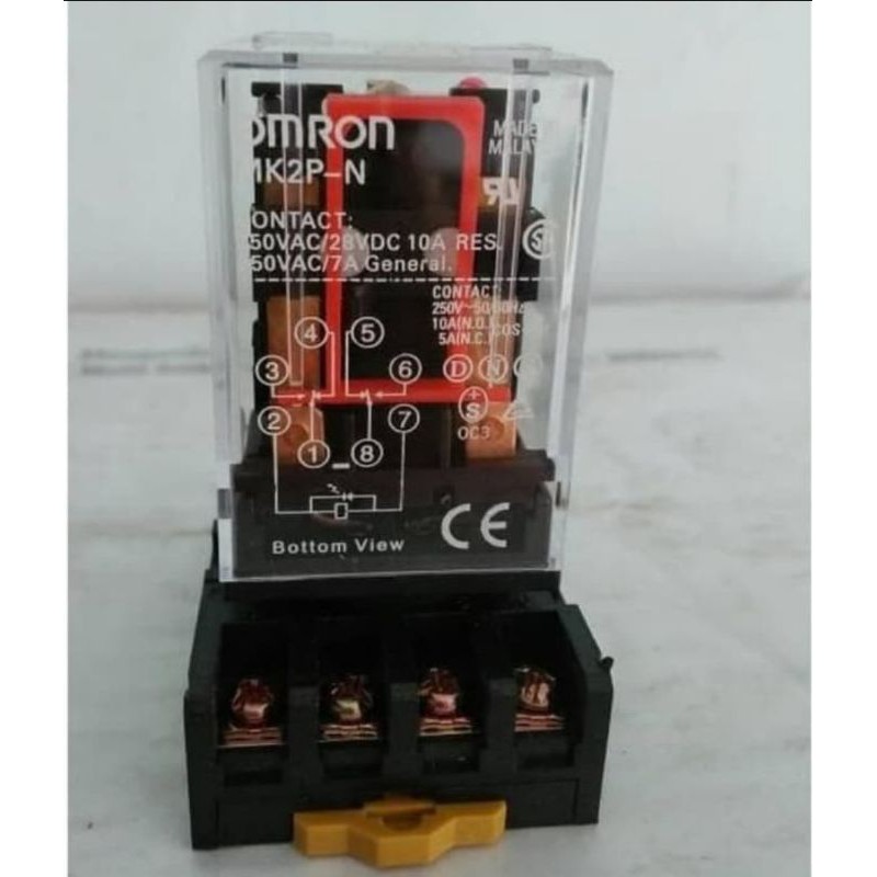 Relay MK2P-I OMRON RELAY+SOCKET MK2P 8 PIN 220VAC | Shopee Malaysia