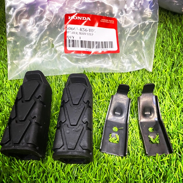 Honda Rs150 Front Footrest Rubber With Plate and Rear Footrest Original ...