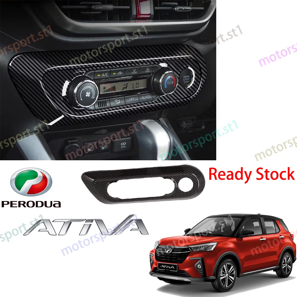 [Ready Stock]Perodua Ativa Aircond Shift Panel Carbon Cover Anti ...