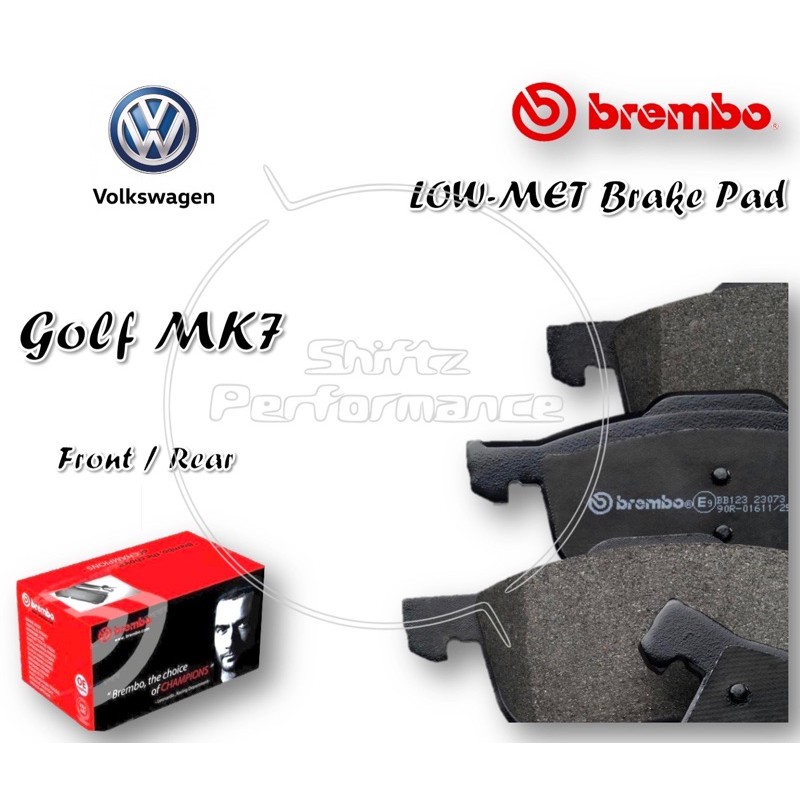 Brembo Brake Pad - Volkswagen Golf MK7 | Shopee Malaysia