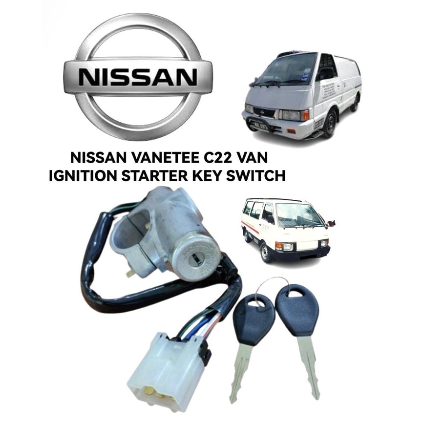 NISSAN VANETTE C22 VAN 1988 YEAR STARTER IGNITION SWITCH WITH KEY ONE ...