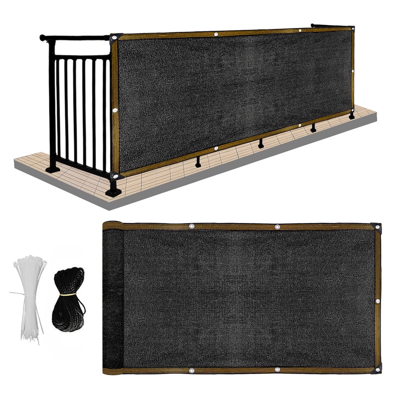Balcony Privacy Screen Fence Cover,UV Protection Weather Mesh Balcony ...