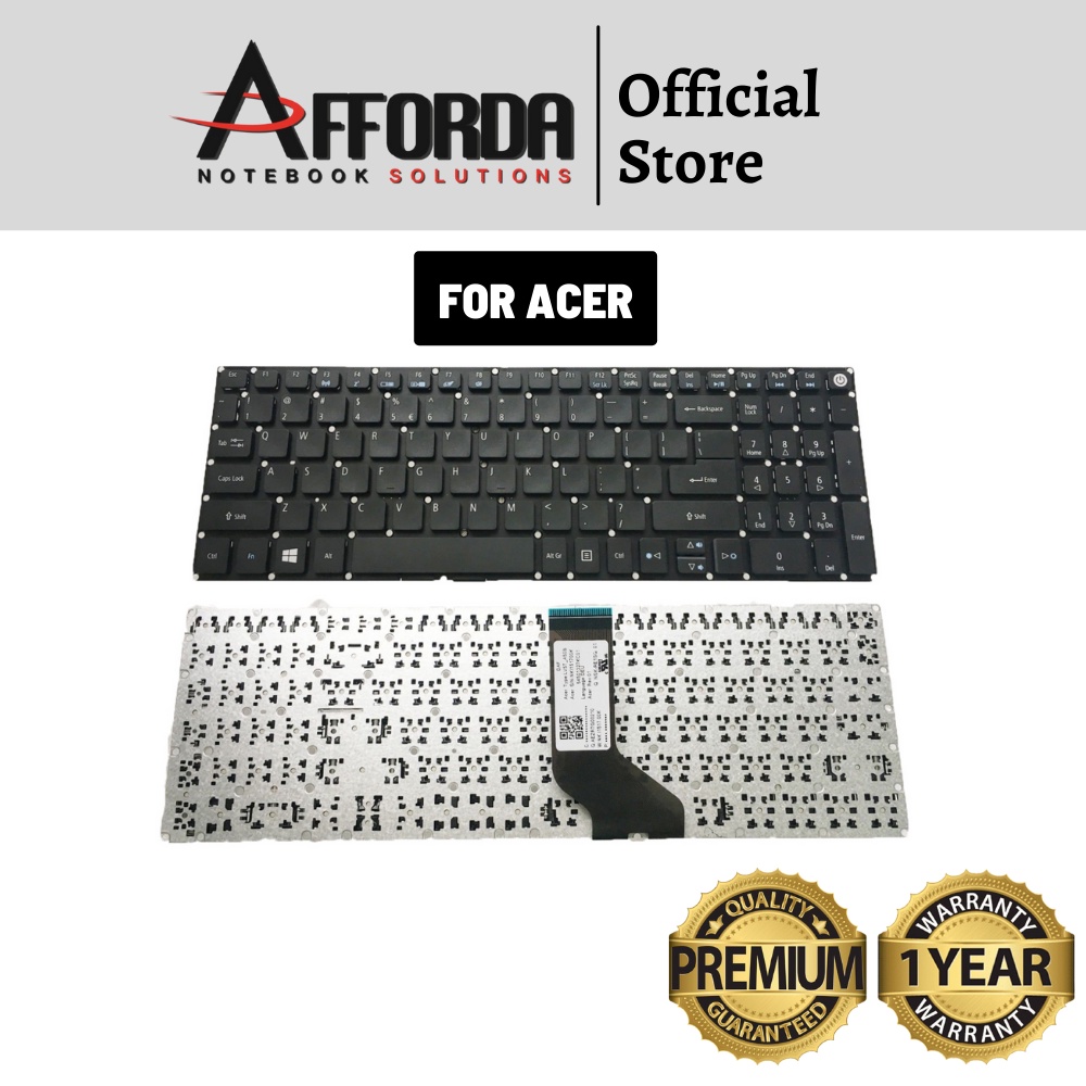 Acer A315-51, A315-52, A315-21, A515-51 Laptop Keyboard | Shopee Malaysia