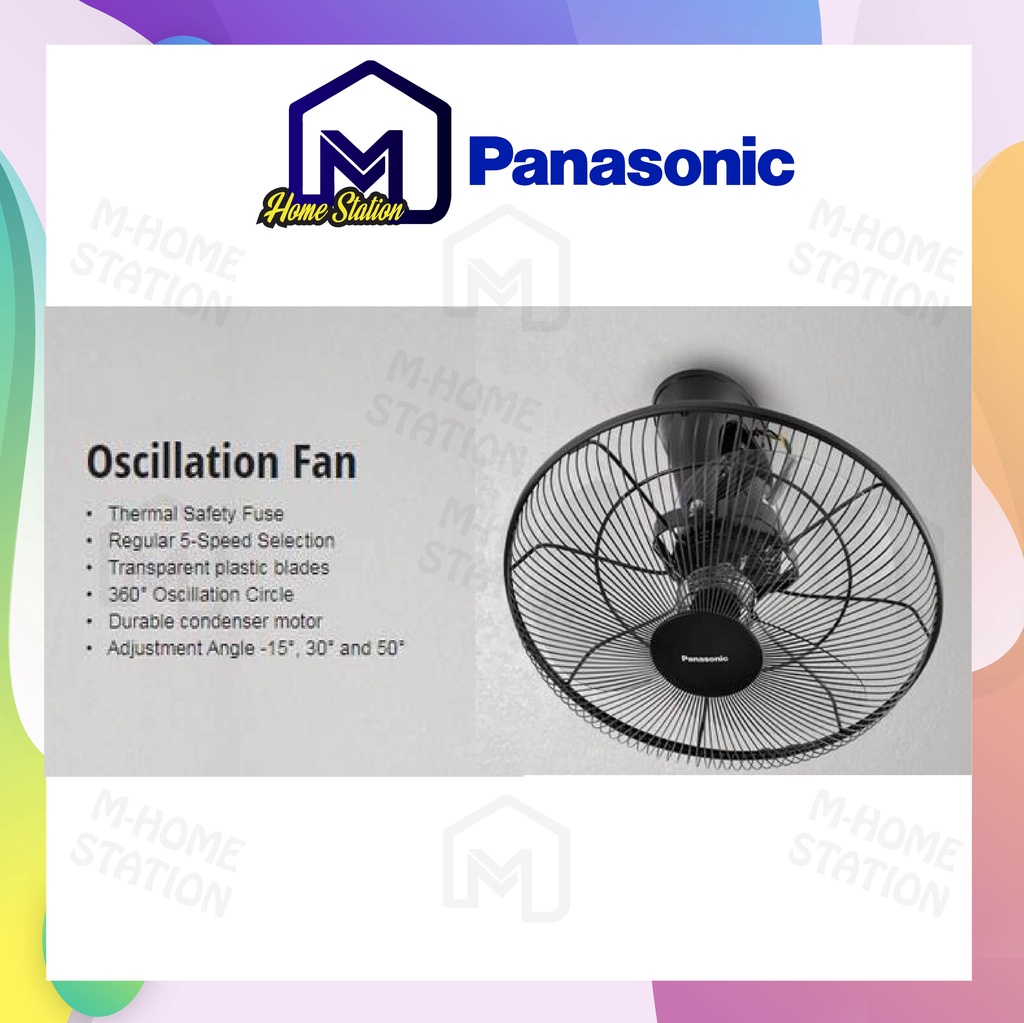 Panasonic 16” Auto Oscillating Fan with Regulator F-MQ409 FMQ409 ...