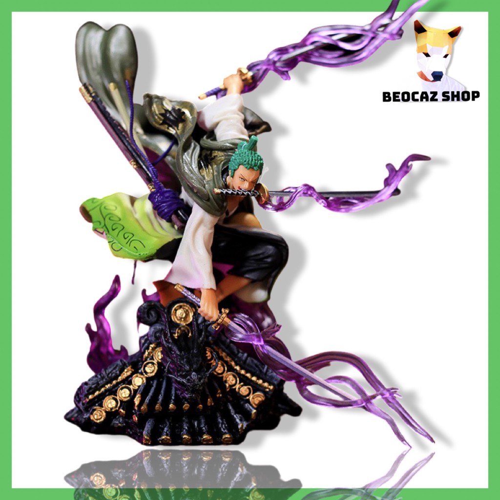 [Full Box] One Piece Roronoa Zoro Model On A Durable, Safe Plastic Roof ...