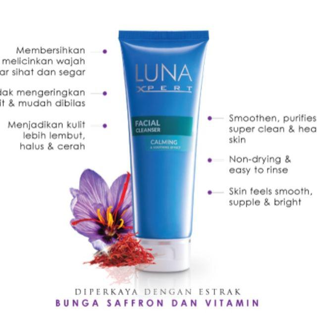 LUNA EXPERT Facial Cleanser, Moisturizing Lotion & Facial Scrub (100ml ...