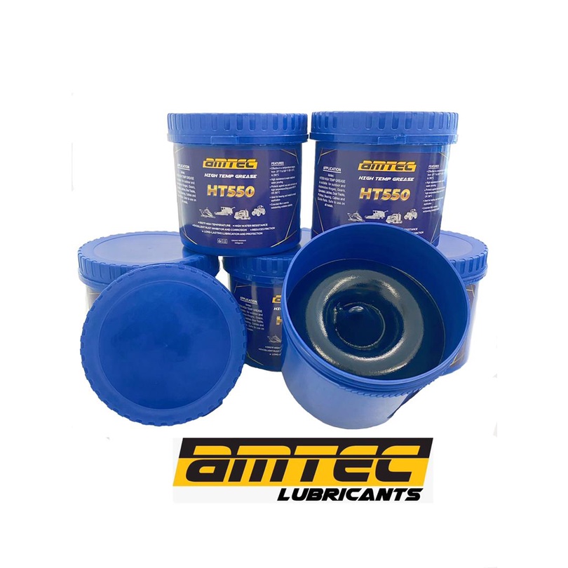 grease Amtec HT550 Hi Temp minyak grease bearing 400g blue tidak cair ...