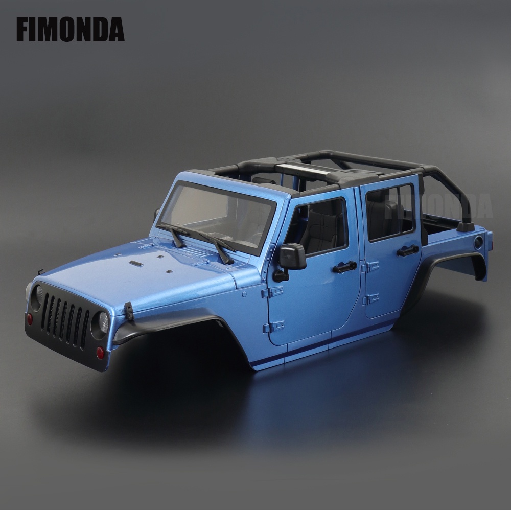 1/10 Scale Wrangler Body Convertible Rubicon Shell Kit for 313mm Wheelbase RC Car Chassis SCX10 ...