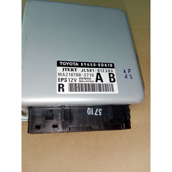 TOYOTA NSP151 ORIGINAL VIOS POWER STEERING COMPUTER BOX (89650-0D810 ...