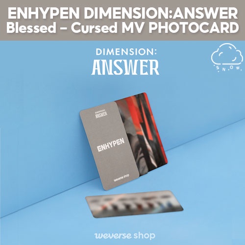 ENHYPEN DIMENSION: ANSWER Blessed-Cursed MV PHOTOCARD | Shopee Malaysia