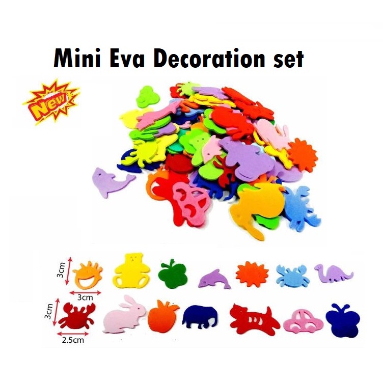 Mini Eva Decoration Set (Set of 10's) | Shopee Malaysia