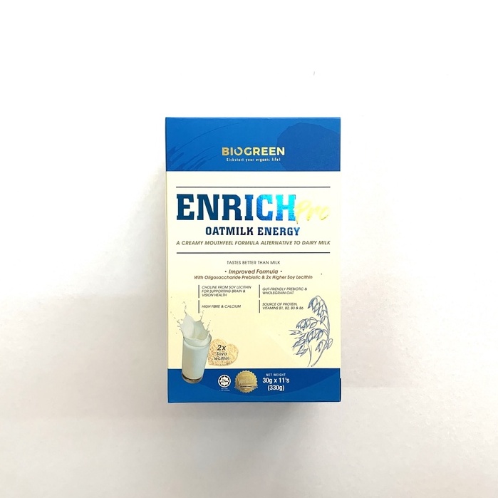 Biogreen Enrich Pro Oatmilk Energy - 330g (11x30g) | Shopee Malaysia