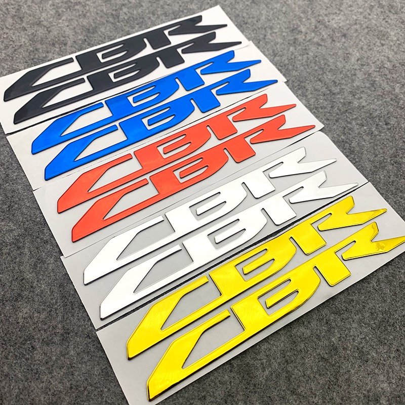 3D Motorcycle Accessories LOGO Badge Chrome Sticker Soft Plastic Decals ...