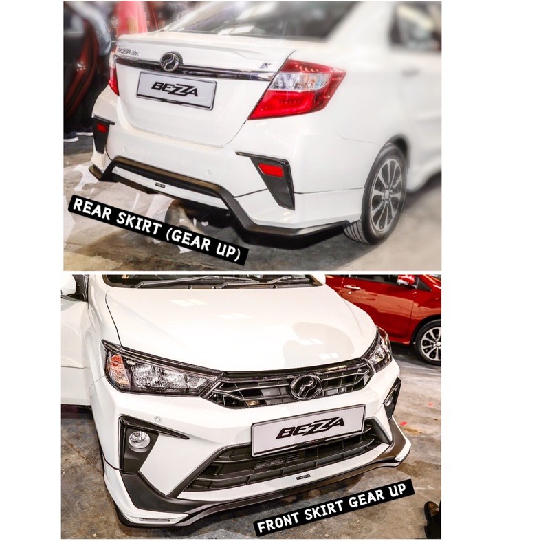 BEZZA NEW 2020 BODY KIT FRONT SKIRT + LED DAY LIGHT / REAR SKIRT LIP ...