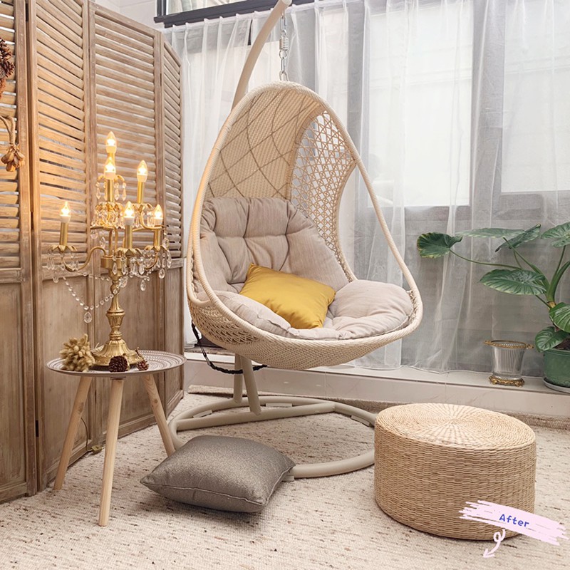 Mwh Home Indoor Balcony Nordic Outdoor Swing Ins Glider Hanging Basket ...