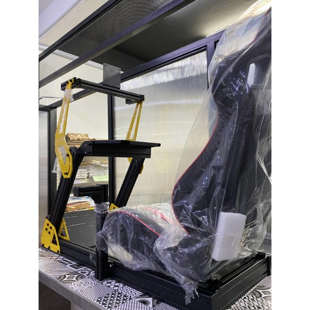 SIMMATCH RACING SIMULATOR STAND GT1 ALUMINIUM 4040/80 PROFILE SIM ...